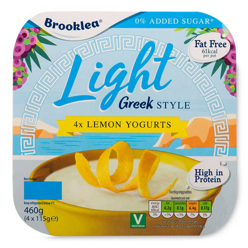 Lemon Greek Style Yogurt 4 Pack | ALDI UK